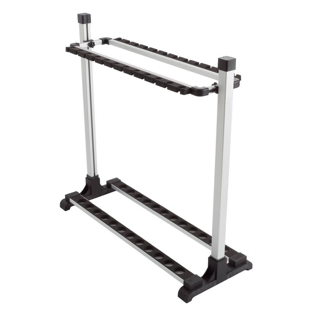 Aluminum Upright Fishing Rod Storage Rack - Holds up to 24 Poles with ...