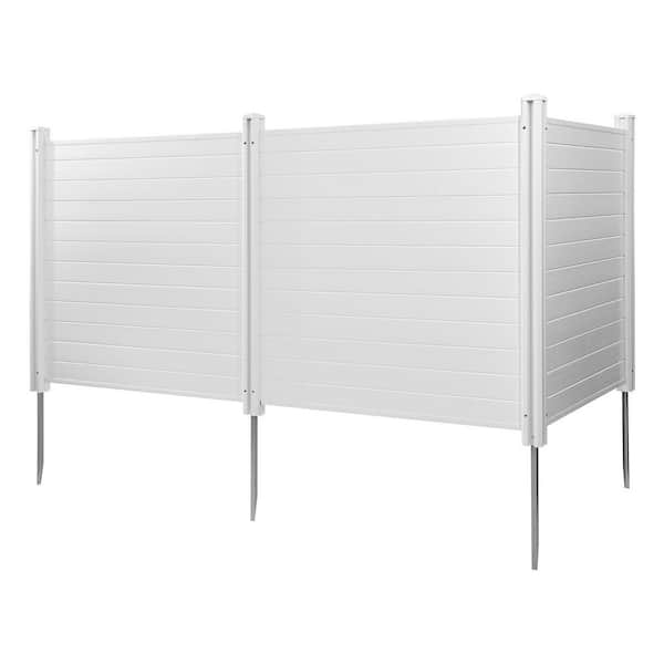 SKYSHALO 2 Panels Outdoor Privacy Screen, 48 x 48 in. White, Air ...
