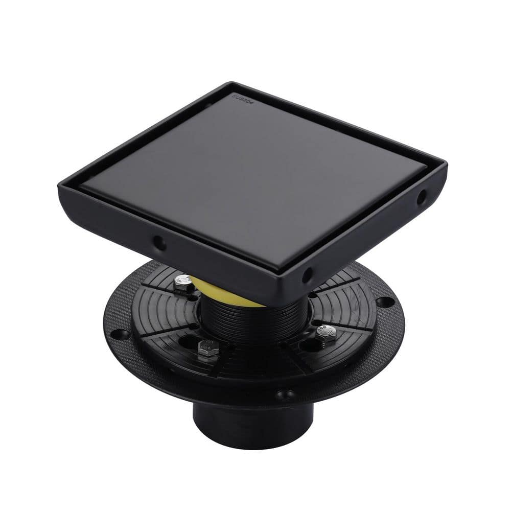 AVITAS 5.9 in. Square Stainless Steel Shower Floor Drain with Tiled ...