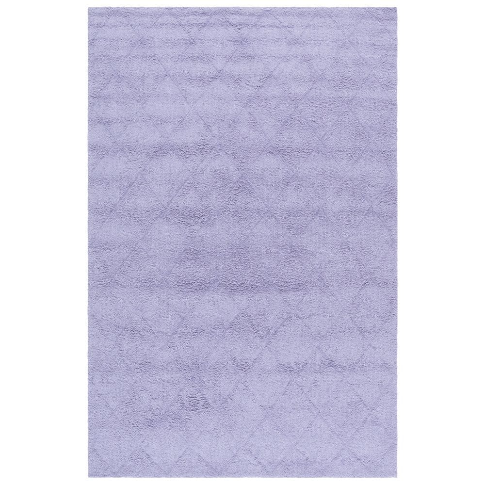 SAFAVIEH Easy Care Lilac 5 ft. x 8 ft. Machine Washable High-Low ...