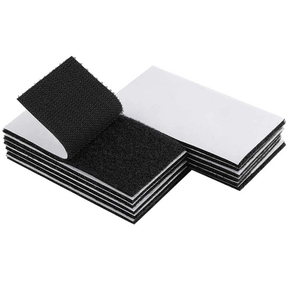 2 x 4 in. Adhesive Square Hook and Loop Tape-12 Sets-Sticky Back ...