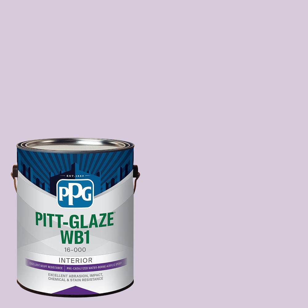 Pitt-Glaze 1 gal. PPG1176-3 Dusky Lilac Semi-Gloss Waterborne 1-Part ...