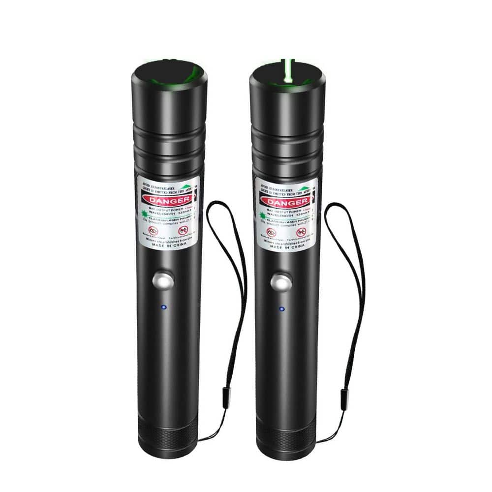 Lukyamzn Rechargeable Green & Red Beam Flashlight Long Distance Range ...