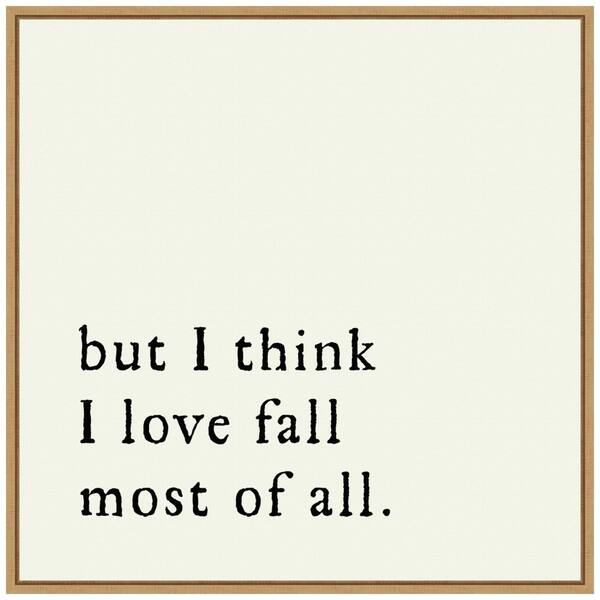 Amanti Art 22 in. W x 22 in. H Fall/Thanksgiving Framed Canvas Box Wall ...