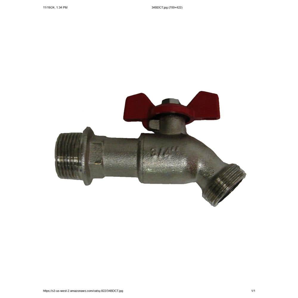 PLUMBFLEX 1/2 in. Chrome Boiler Drain Valve T-handle THCBD12 - The Home ...