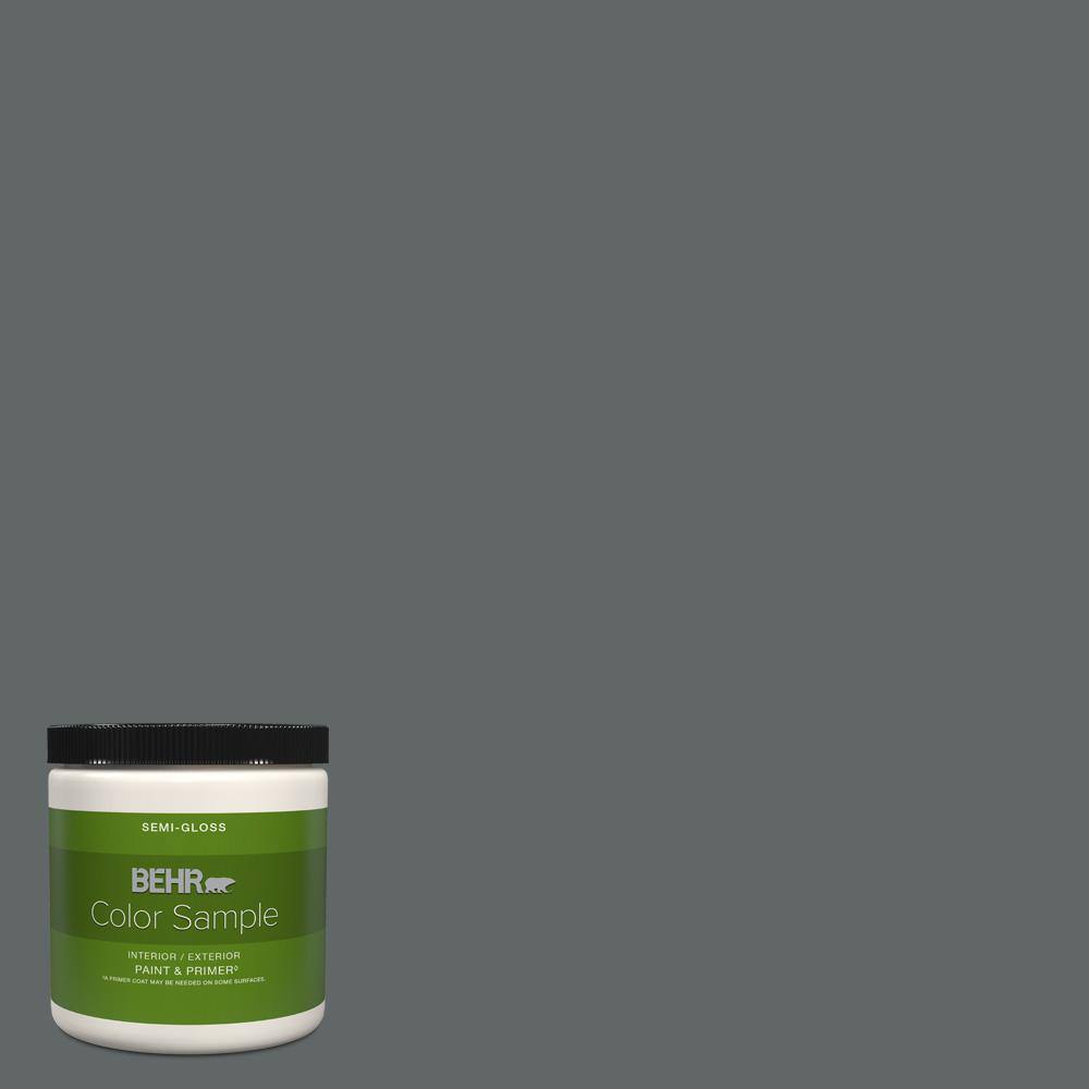 BEHR PREMIUM PLUS 8 oz. #N450-6 Binary Star Semi-Gloss Interior ...