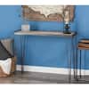 Litton Lane 39 in. Brown Rectangle Wood Modern Console Table 94613 ...