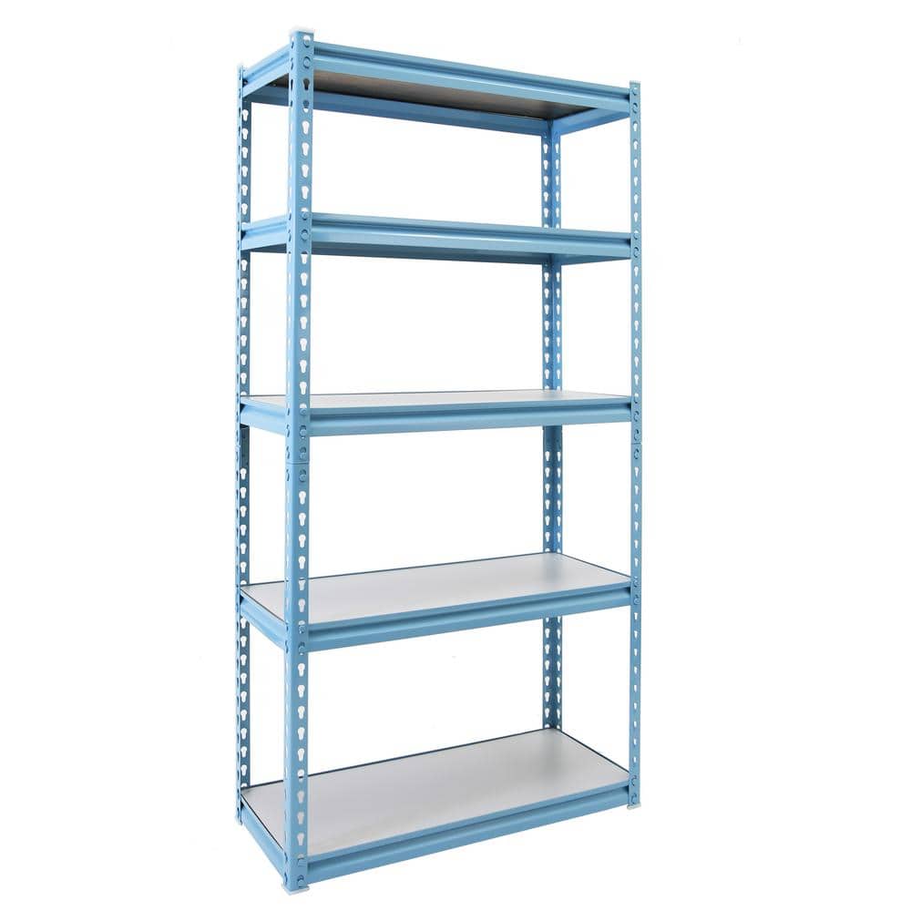 Reviews for KING'S RACK Blue 5-Tier Boltless Tier Height Adjustable ...