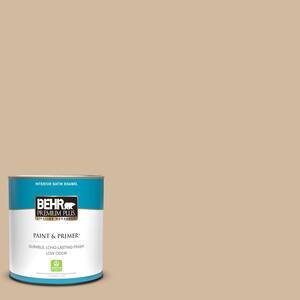 BEHR PREMIUM PLUS 1 gal. #S280-3 Practical Tan Satin Enamel Low Odor ...