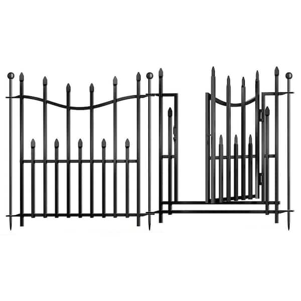 Justincity 5 Panels 24 in. Heavy-Duty Rustproof Metal Decorative Garden ...