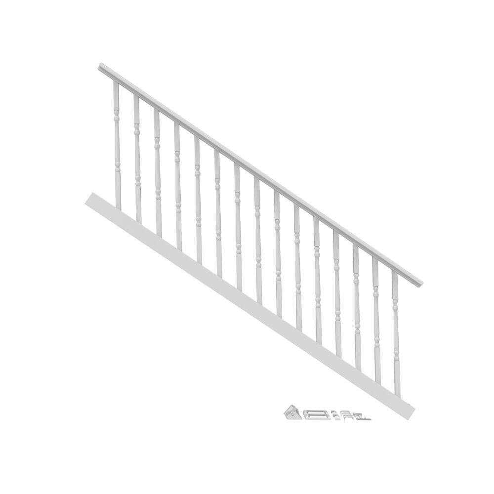 RDI 8 ft. x 36 in. Vinyl Original Rail 32-Degree to 38-Degree Stair ...