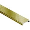 Schluter Designline Brushed Brass Anodized Aluminum 1/4 in. x 8 ft. 2-1 ...