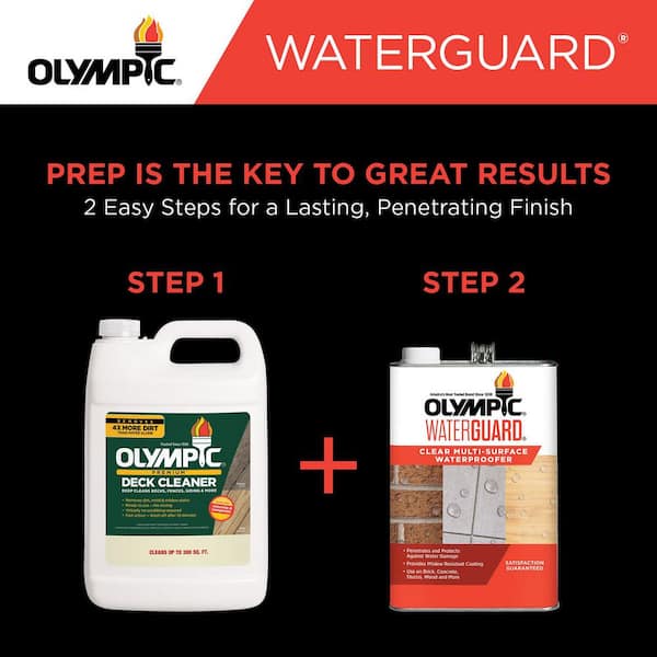 Olympic WaterGuard 5 gal. Clear Multi-Surface Exterior Waterproofing ...