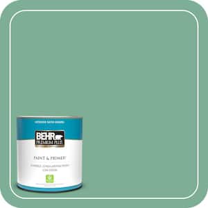 BEHR PREMIUM PLUS 8 oz. #MQ6-12 Nature Green Semi-Gloss Interior ...