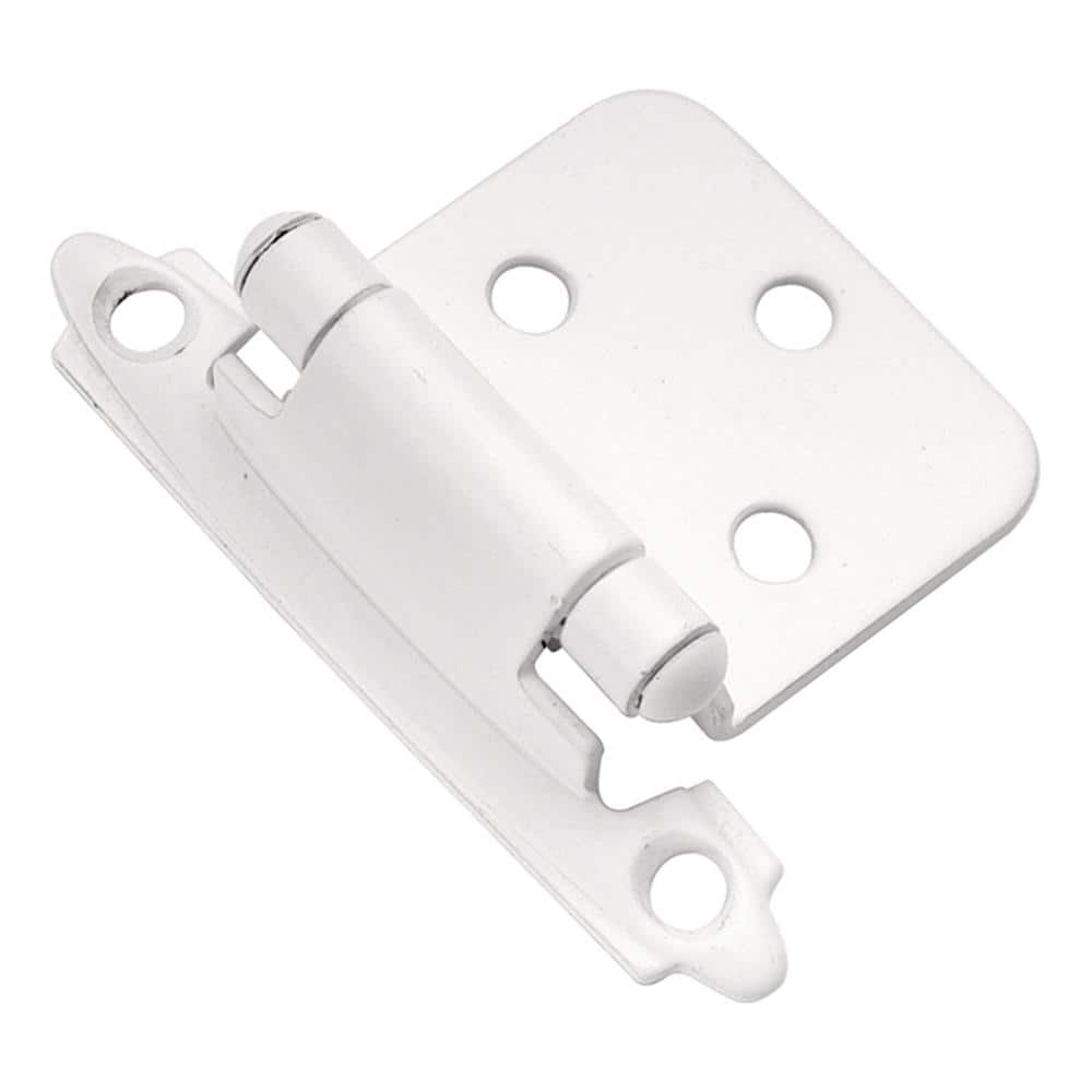 HICKORY HARDWARE Variable Overlay With Self Closing Feature White ...