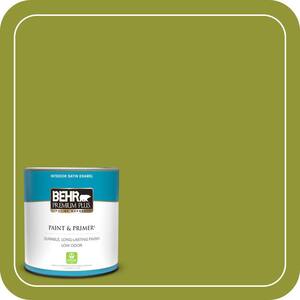 BEHR PREMIUM PLUS 5 gal. #S-H-410 Appletini Flat Exterior Paint ...