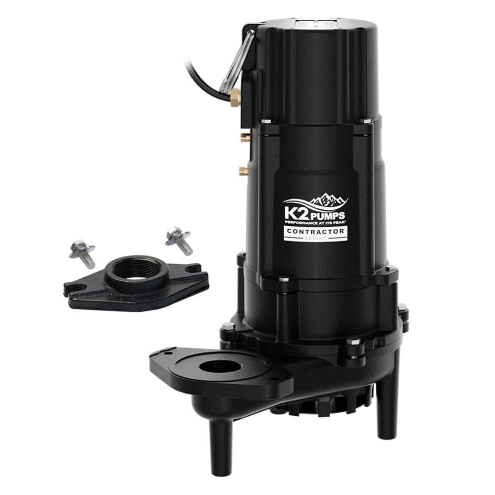 K2 Contractor Series 1 HP 230-Volt Effluent Septic Pump SWF10004K - The ...