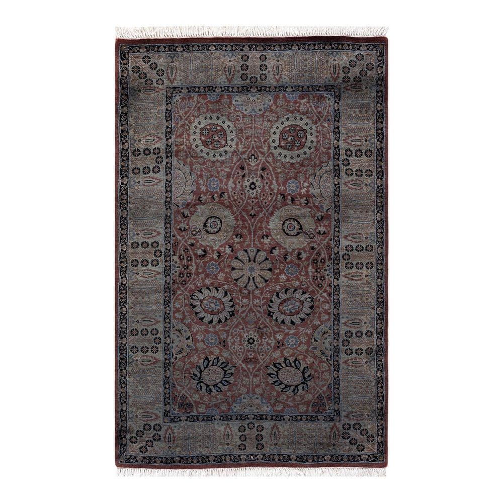 Chloe & Olivia Home Overdyed Red 3 x 5 Wool Indoor Area Rug M885-405B ...
