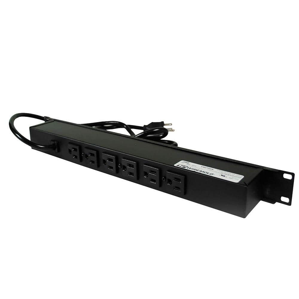 Reviews for Legrand Wiremold 6-Outlet 15 Amp Rackmount Rear Power Strip ...