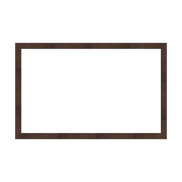 Amanti Art Mirror Makeover Wildwood Brown Narrow 49.25 in. W x 31.25 in ...