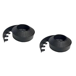 Vigoro 40 ft. L x 2.5 in. W x 4 in. H High Wall Black Plastic No-Dig ...