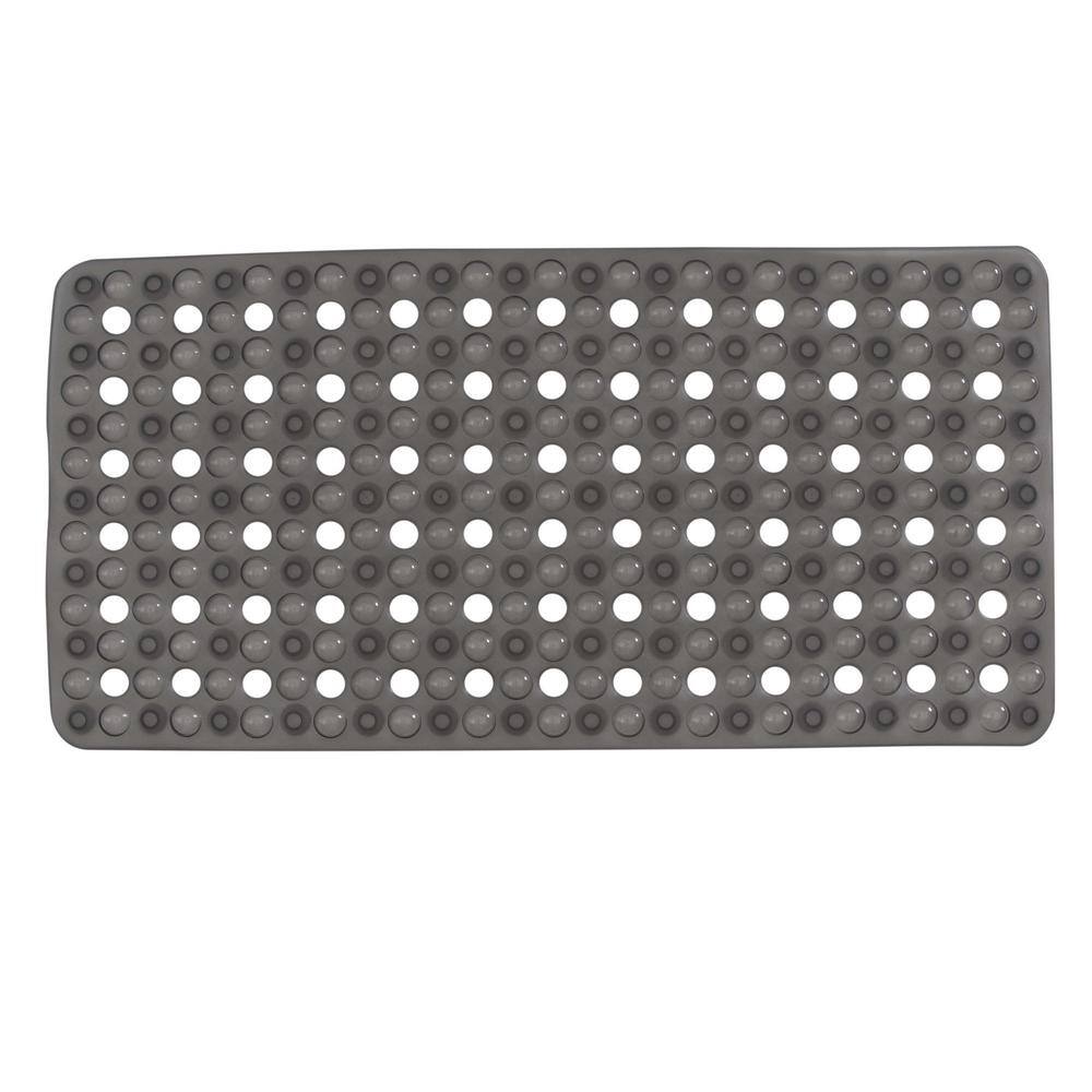 Bath Bliss Non-Slip Bubble Texture Bath Mat in Smoke 10243-SMOKE - The ...
