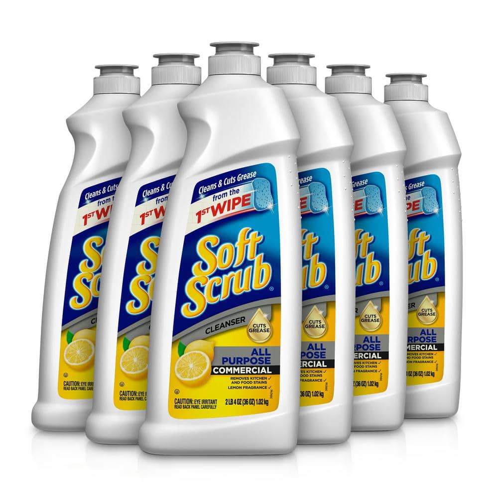 Soft Scrub 36 oz. Commercial All Purpose Lemon Cleaner (6-Pack) 2049682 ...