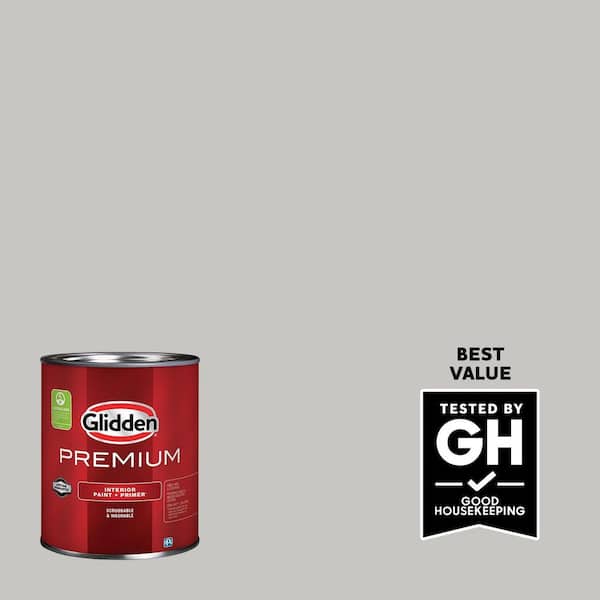 Glidden Premium 1 qt. PPG0995-3 Silver Band Eggshell Interior Latex ...