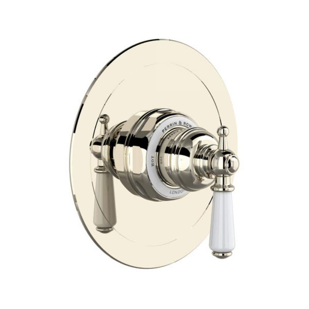 ROHL Edwardian 1-Handle Tub and Shower Trim Kit in Polished Nickel U ...