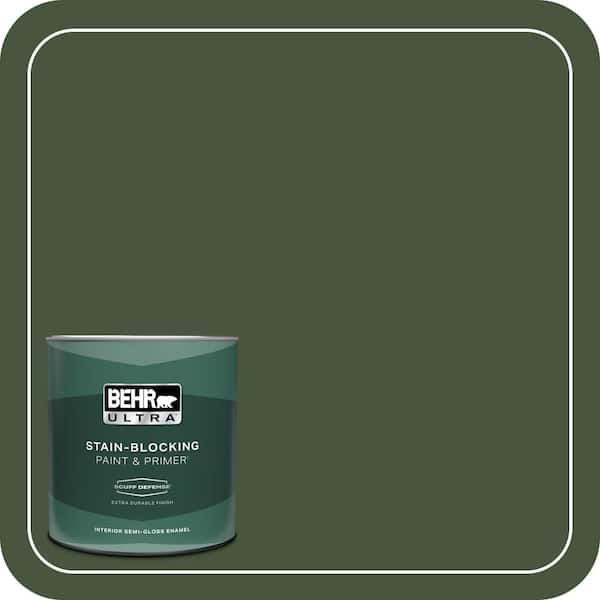 BEHR ULTRA 1 qt. #MQ6-49 Chard Extra Durable Semi-Gloss Enamel Interior ...