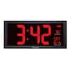 AcuRite 18 in. Large LED Clock with Indoor Temperature 75100MA1 - The ...