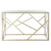 SAFAVIEH Namiko 48 in. Gold/Glass Console Table CNS6202A - The Home Depot