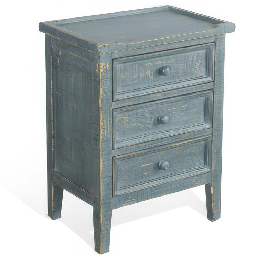 Benjara 19 in. Green Rectangular Wooden Top End Table BM325312 - The ...