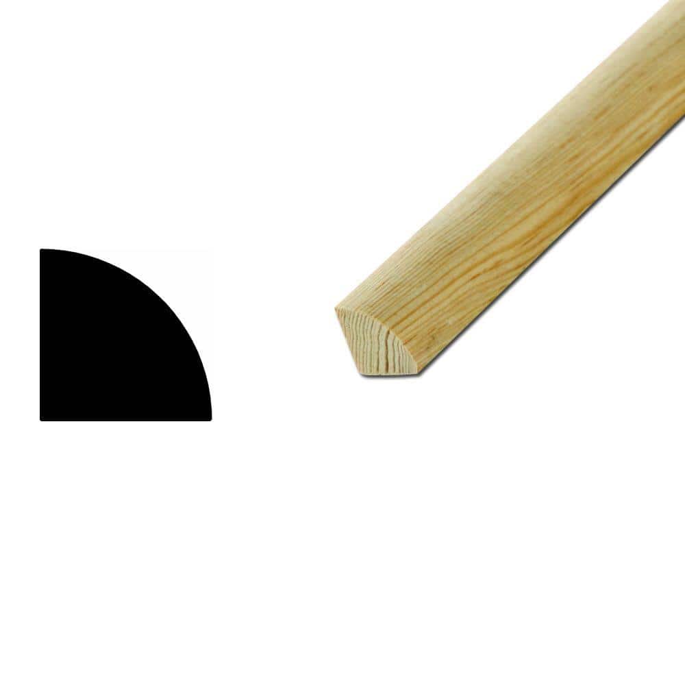 American Wood Moulding WM105 3/4 in. x 3/4 in. Pine Quarter Round ...
