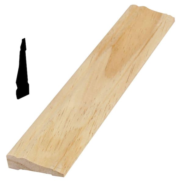 American Wood Moulding WM 473 9/16 in. x 2-1/4 in. Pine Solid Casing ...
