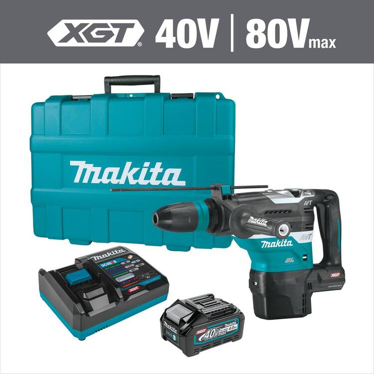 Makita 40V Max XGT Brushless Cordless 1-9/16 in. AVT Rotary Hammer Kit ...