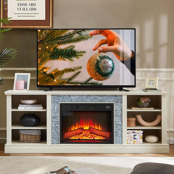 Large electric fireplace entertainment center store