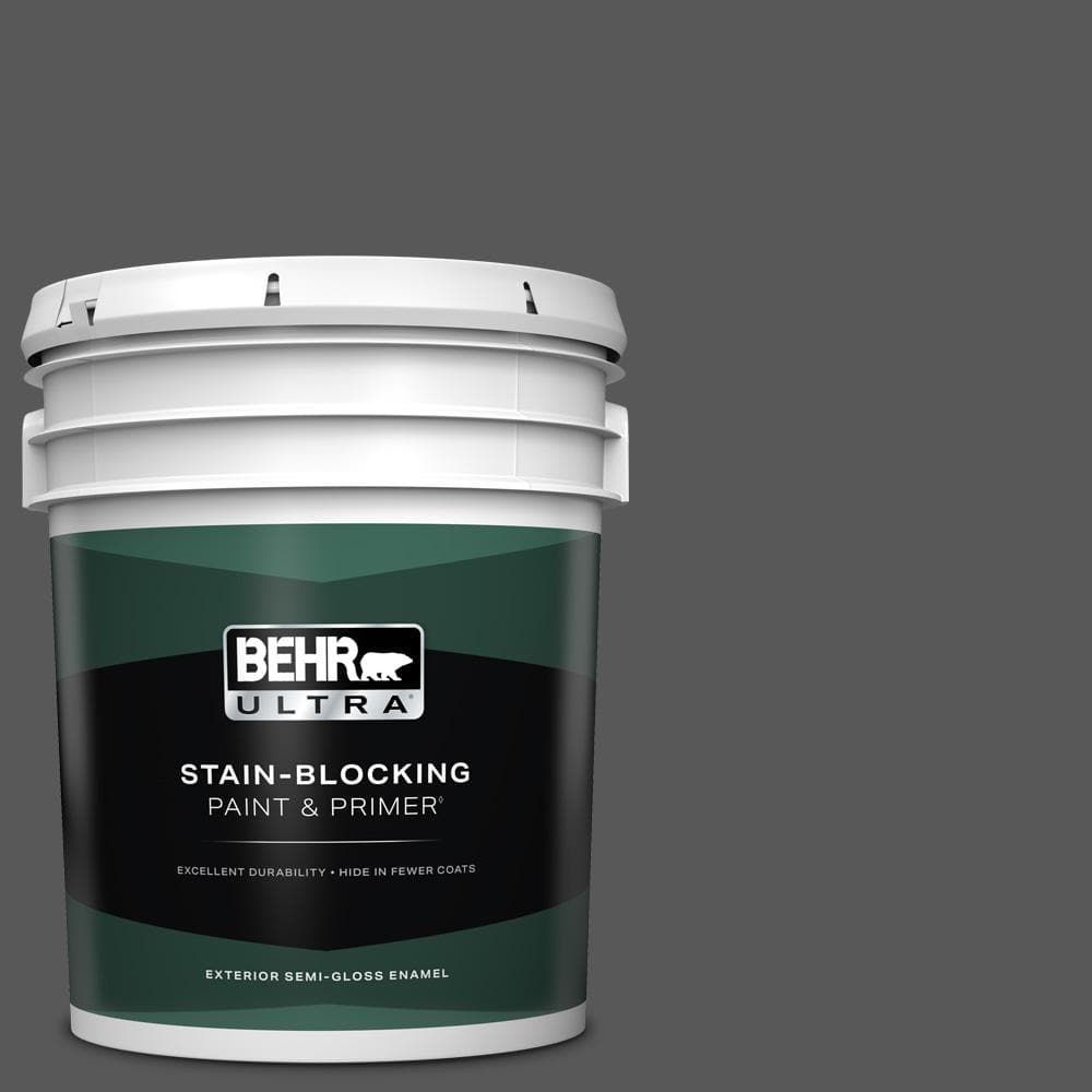 BEHR ULTRA 5 gal. #PPU24-22 Shadow Mountain Semi-Gloss Enamel Exterior ...
