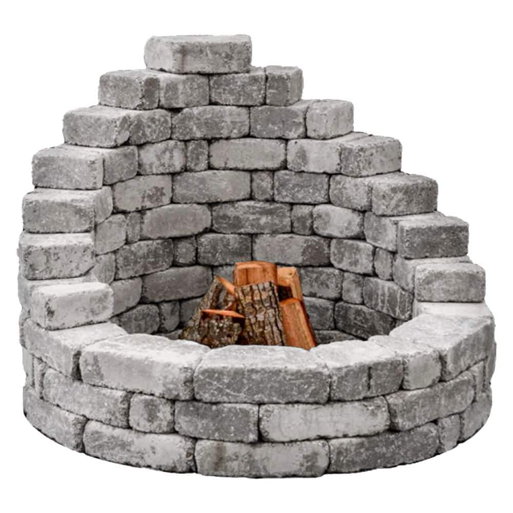 ROMANSTONE Latessa 53.75 in. x 39.375 in. Charcoal Blend Outdoor ...