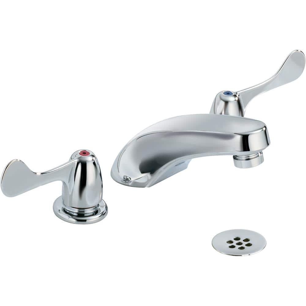 Delta Commercial 8 in. Widespread 2-Handle Bathroom Faucet in Chrome ...