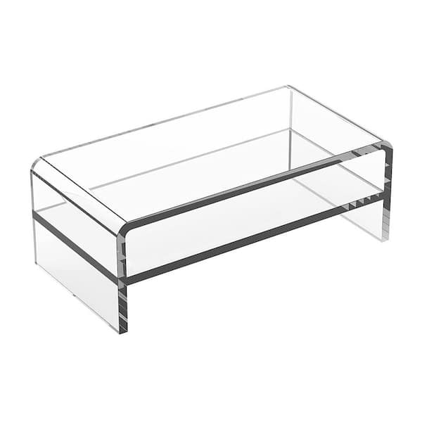 Clear 14 in. x 5 in. Acrylic Desk Organizer Shelf Z09DLBZ75T - The Home ...