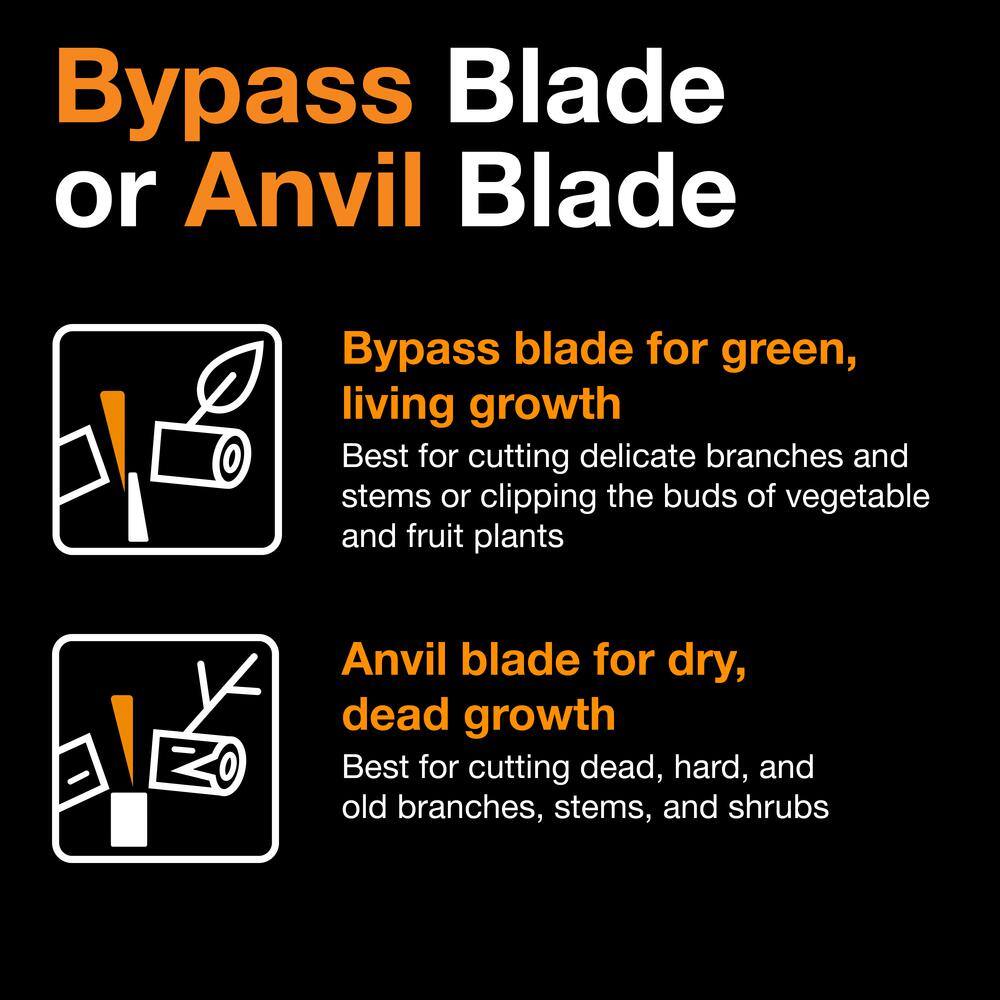 Buy 3/4 in. Cutting Capacity Steel Blades with SoftGrip Handles Bypass ...