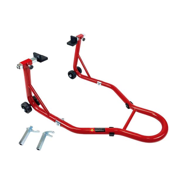 Amucolo Red Motorcycle Stand 850 lb. Sport Bike Rear Wheel Lift ...