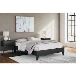 Signature DESIGN BY ASHLEY Deanlow Brown Wood Frame Queen Platform Bed EB1866-113 - The Home Depot
