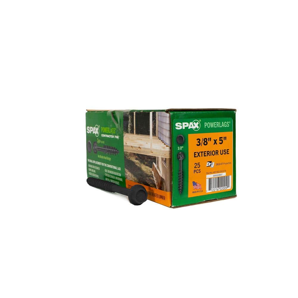Reviews for SPAX 3/8 in. x 5 in. Exterior Hex Head Structural Wood Lag ...