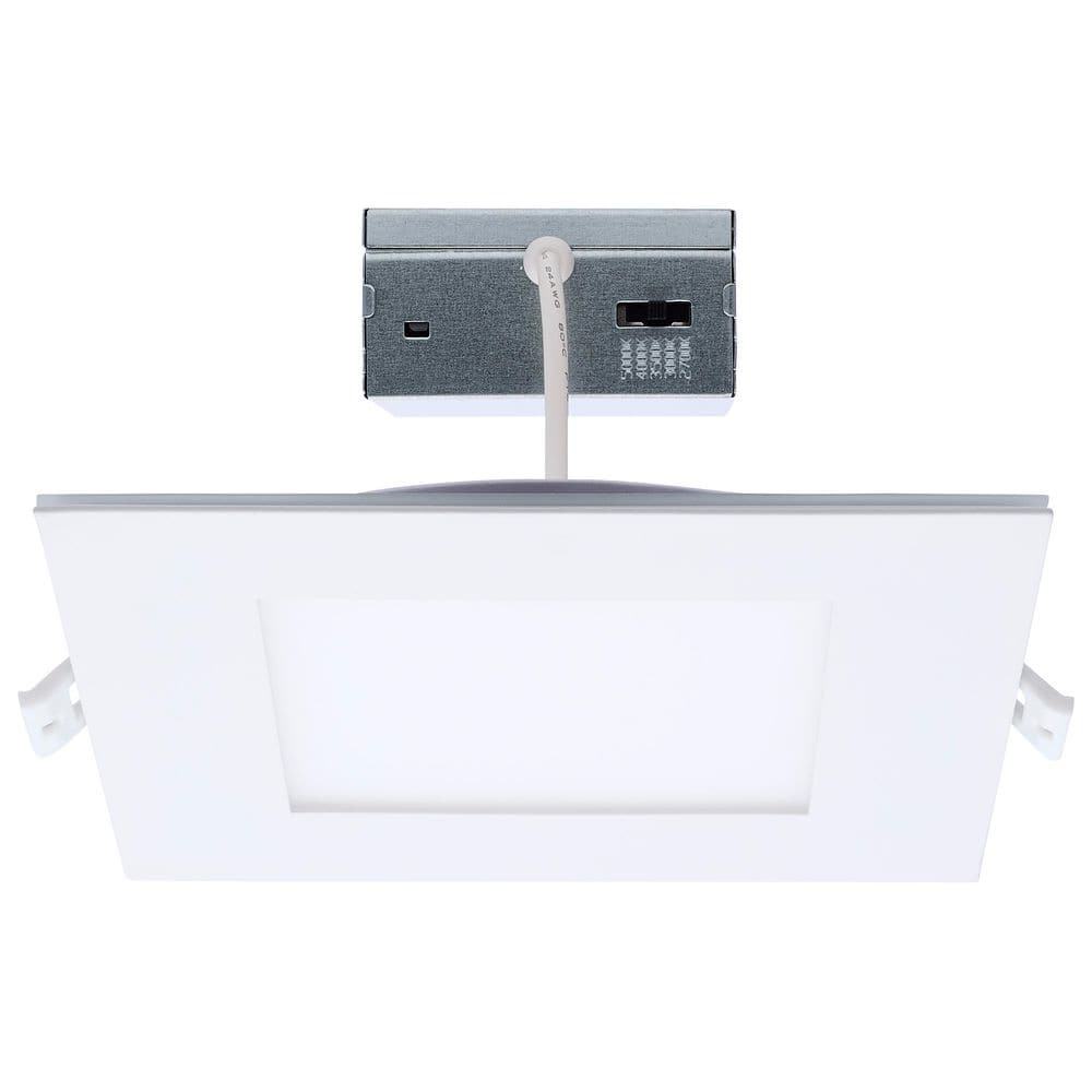 SATCO 6 in. Adjustable CCT Canless New Construction IC Rated Dimmable ...