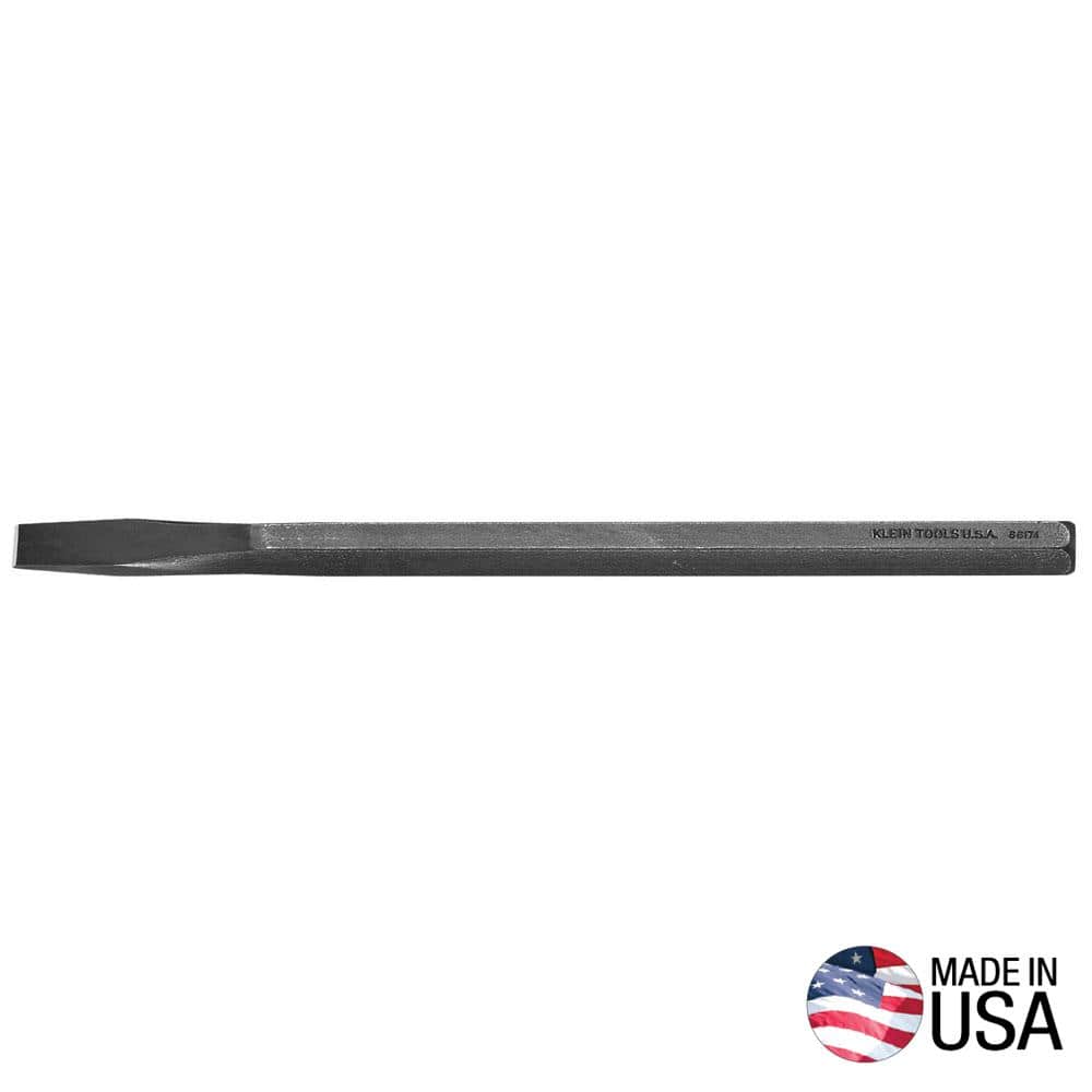 Klein Tools 1/2 in. Blade, 12 in. L Cold Chisel 66174 - The Home Depot