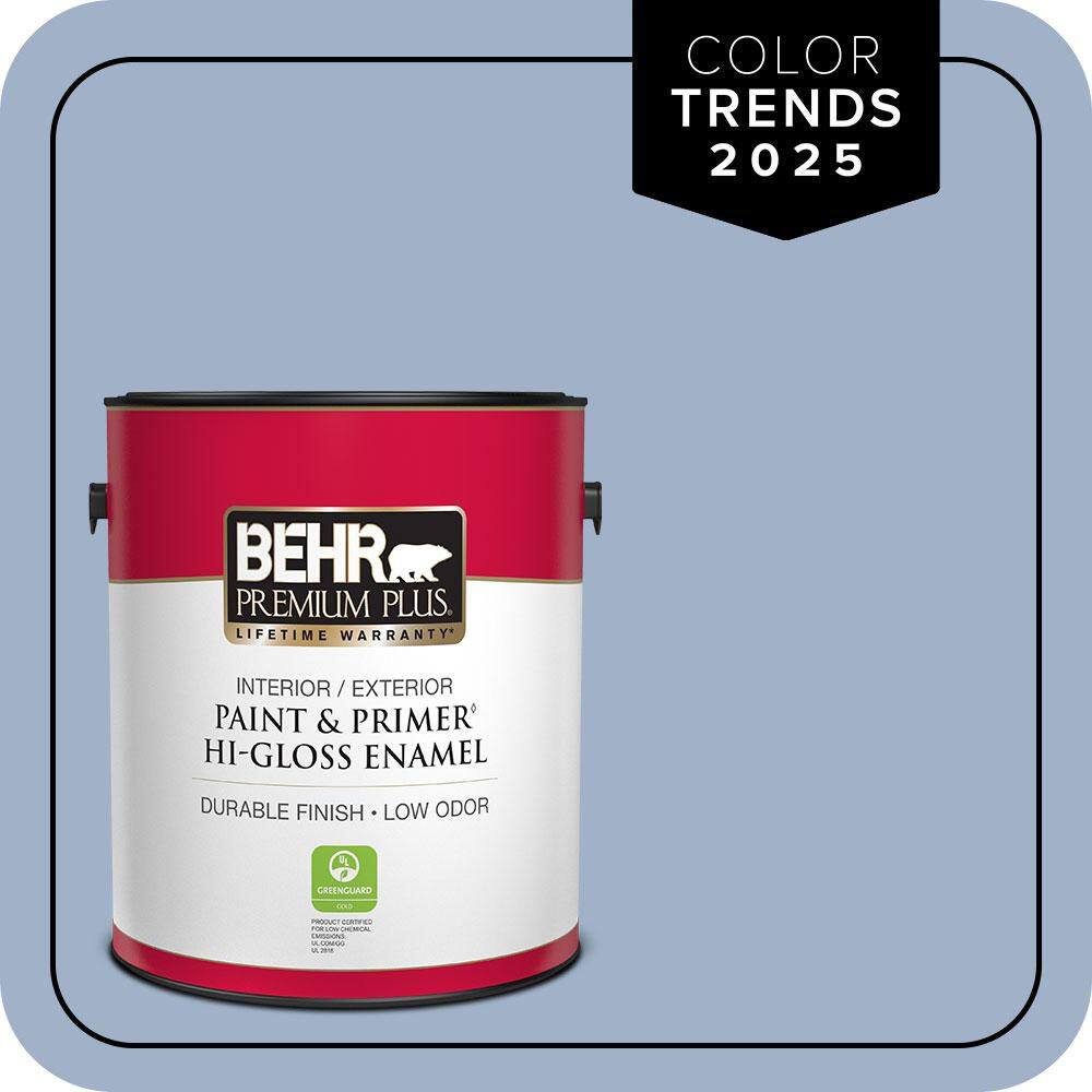 BEHR PREMIUM PLUS 1 gal. #S530-3 Aerial View Hi-Gloss Enamel Interior ...