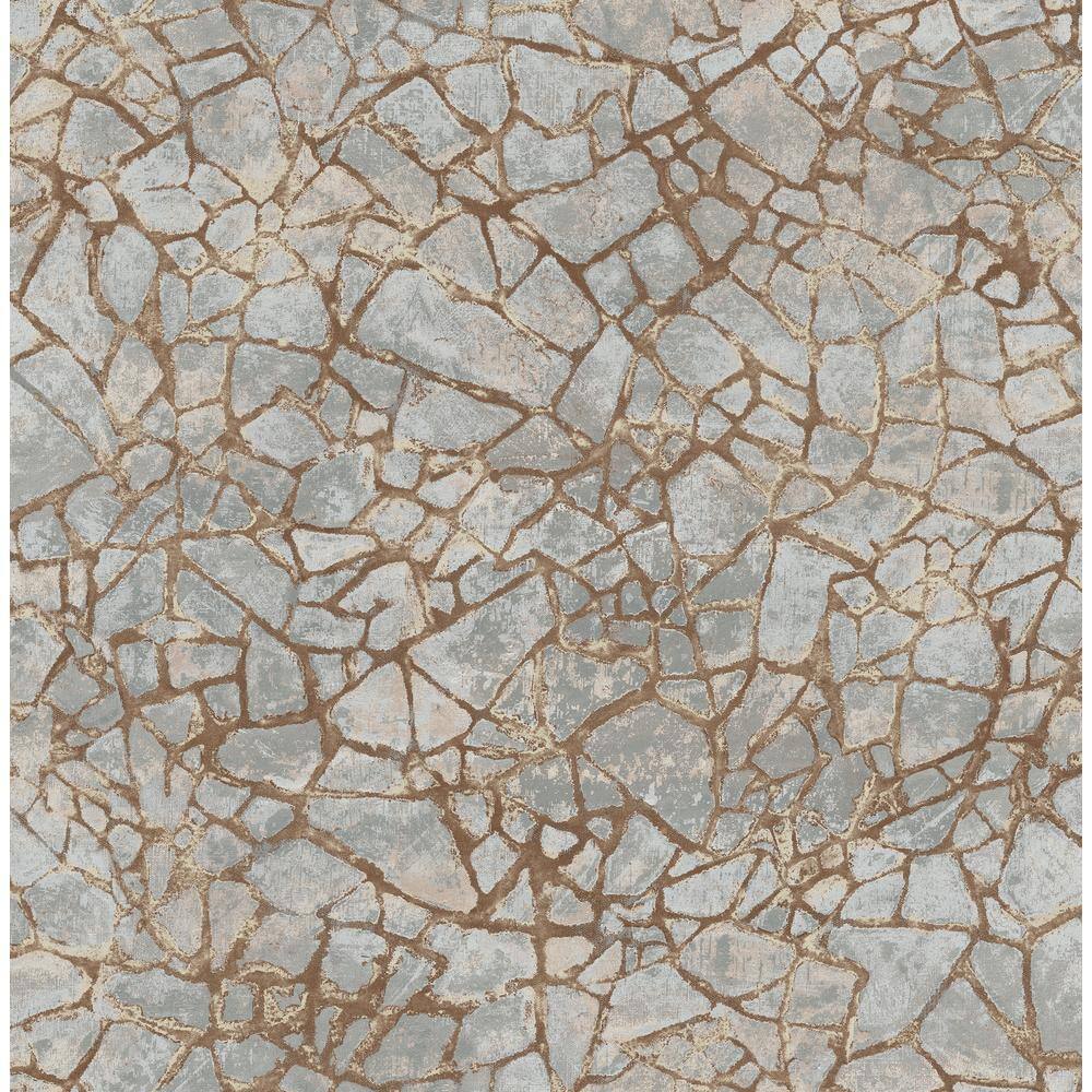 Seabrook Designs Starkweather Cracked Stone Paper Strippable Roll ...