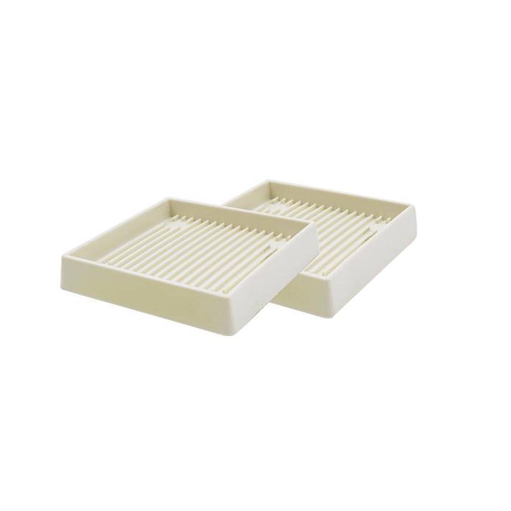 Everbilt 3 in. White Rubber Furniture Cup (2-Pack) 804684 - The Home Depot